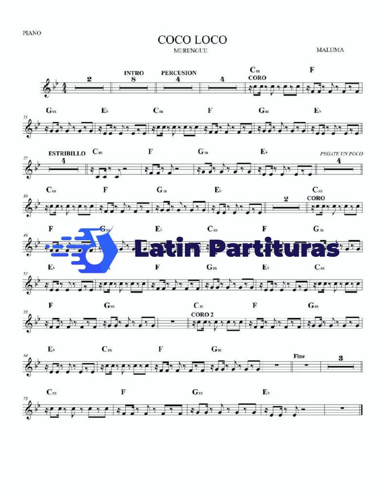 Partituras Gratis en PDF - Latin Partituras