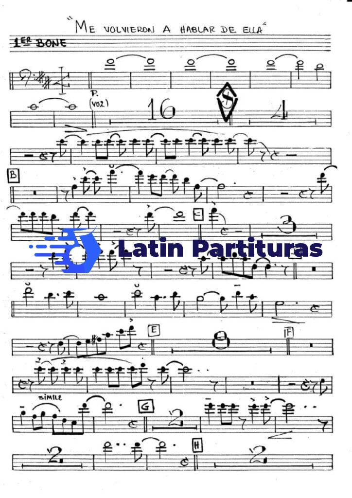 Gilberto Santa Rosa Me Volvieron Hablar De Ella Latin Partituras
