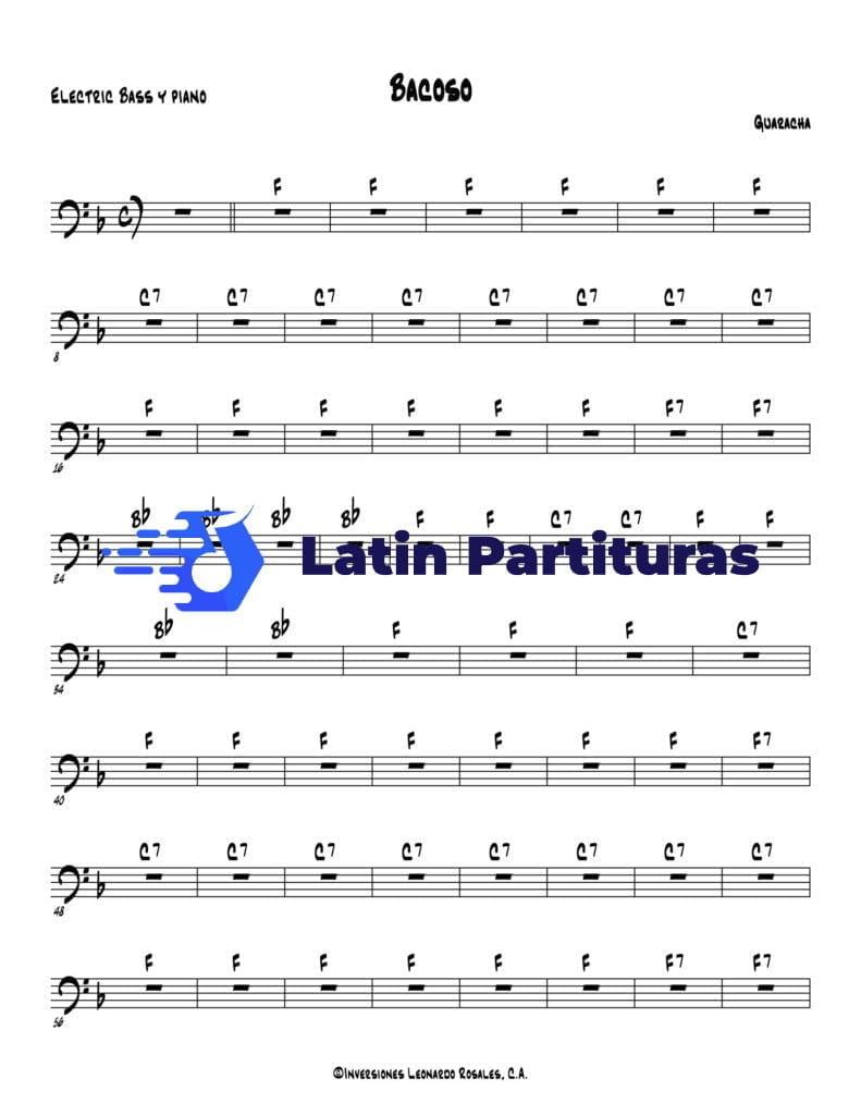 Billos Caracas Boys - Bacoso - Latin Partituras
